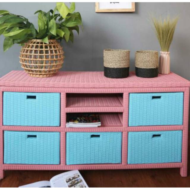 Jual LEMARI Rak dvd / LEMARI TV rotam sintetis | Shopee Indonesia