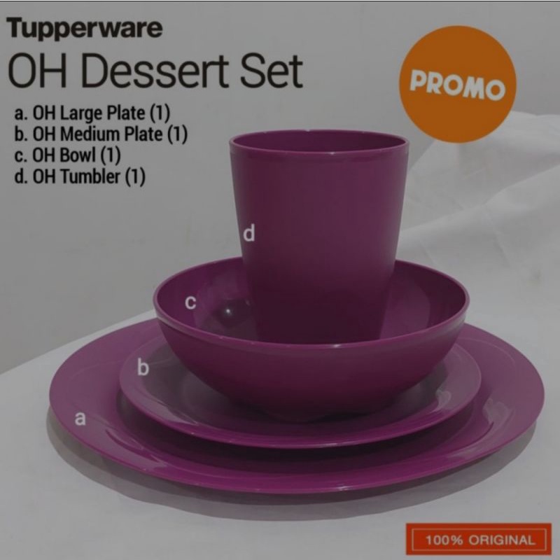 Jual PROMO! OH Dessert Set Tupperware | Shopee Indonesia