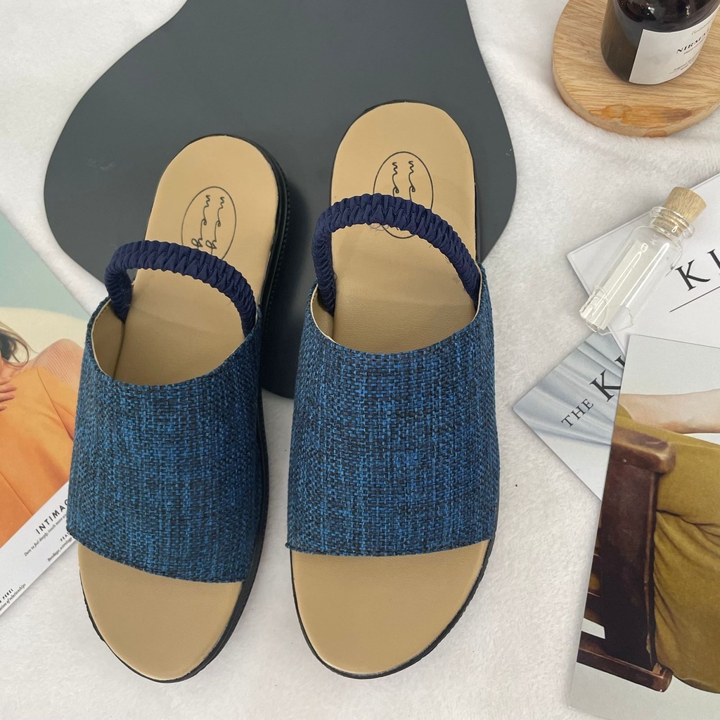 Jual TGS - SANDAL FLIP FLOP WANITA SLOP MOTIF kain mitip MURAH MERIAH ...
