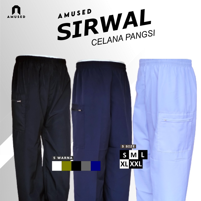 Jual Amused. Celana Sirwal S M L XL XXL Pangsi Sholat Silat Komprang ...