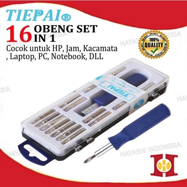 Jual Obeng Set 16 In 1 Service Jam Kacamata HP Handphone PC Computer Laptop | Shopee Indonesia