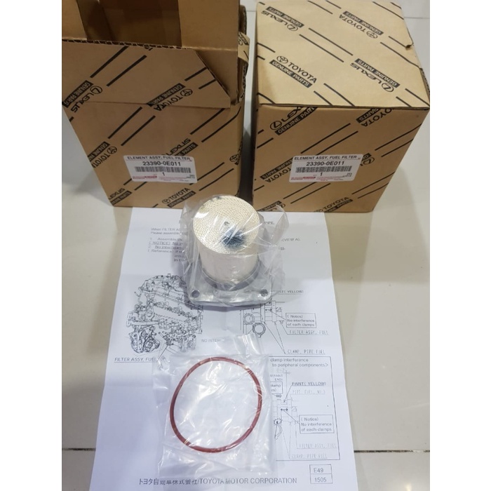 Jual Filter Solar Innova Reborn Fortuner VRZ Hilux Original 23390-0E011 ...
