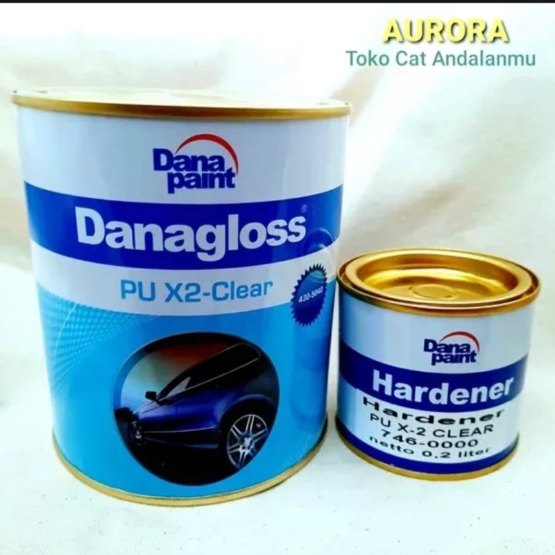 Jual CLEAR DANAGLOSS PU X2 Vernis Mengkilap 1L klir gloss pernis anti ...