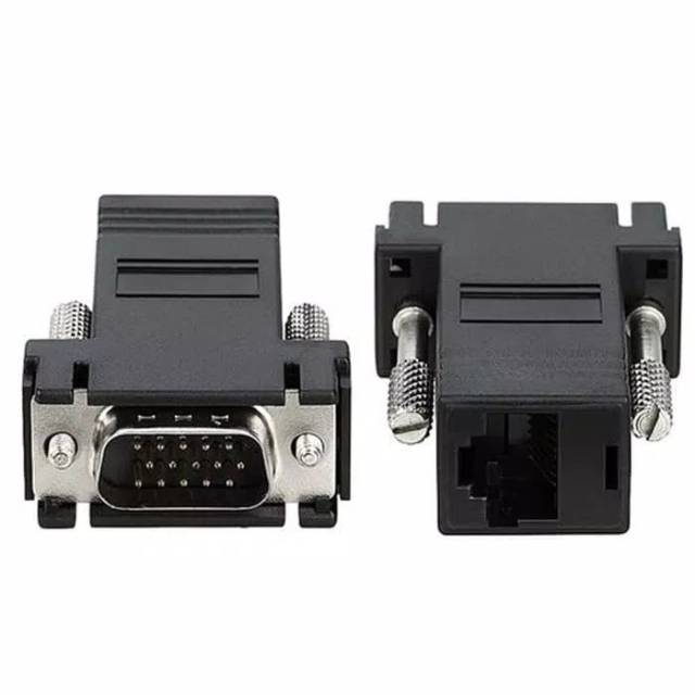 Jual Vga extender male to LAN RJ45 female / converter LAN to VGA ...
