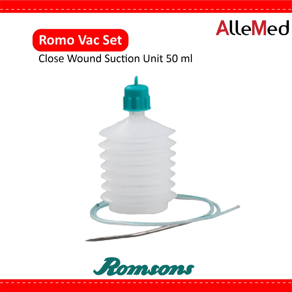 Jual Romsons Romo Vac Close Wound Suction Unit 50 ml | Shopee Indonesia