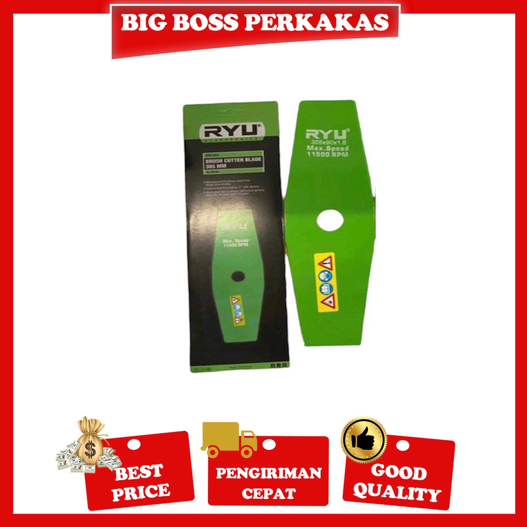 Jual Ryu Mata Pisau Potong Rumput Gendong 30.5 CM Brush Cutter Blade 30 ...