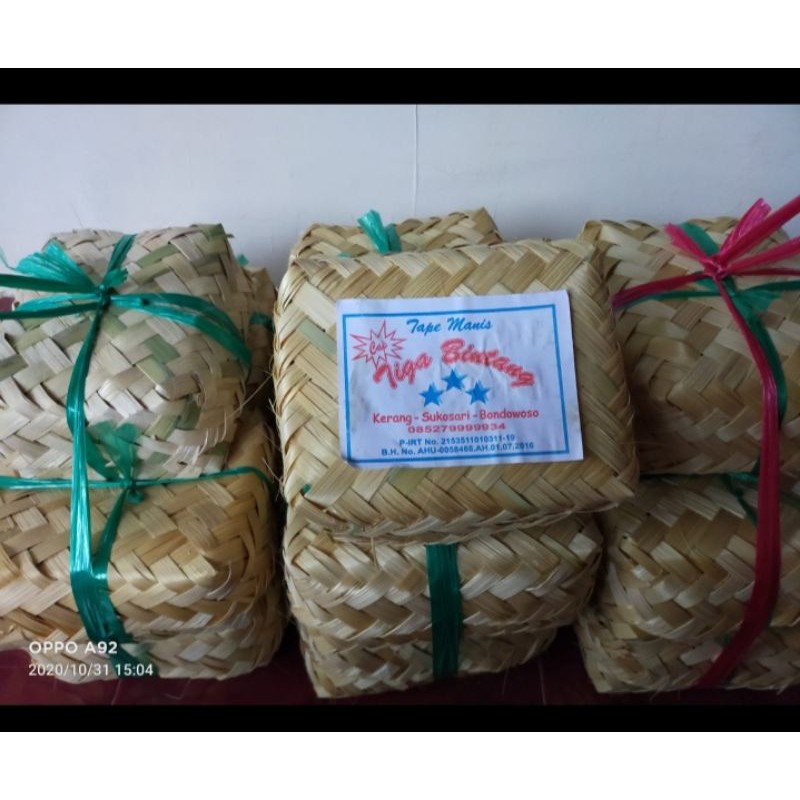 Jual Tape Manis Cap 3 Bintang Asli Bondowoso (harga per besek) | Shopee ...
