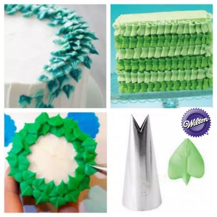Jual spuit daun wilton ori no 366 dekorasi kue buttercream leaf tip ...