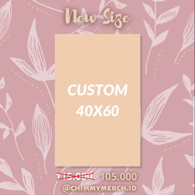 Jual PO CUSTOM FRAME KAYU UKURAN 40X60cm BISA REQUEST FOTO APA AJA ...