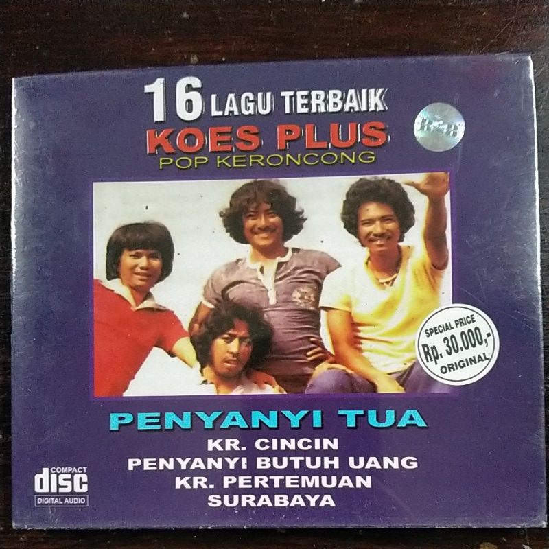 Jual CD Koes Plus - 16 Lagu Terbaik Pop Keroncong. Oldies Indonesia. | Shopee Indonesia