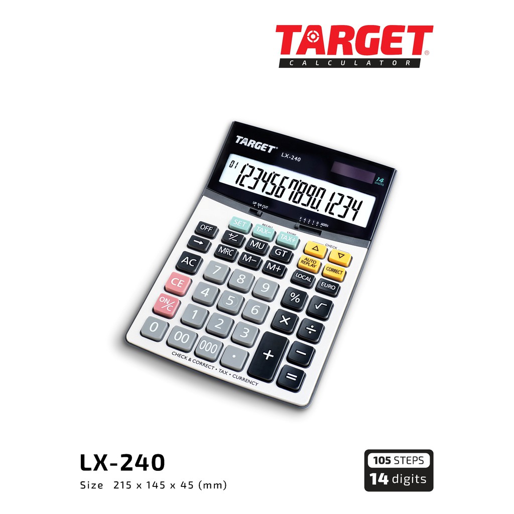 Jual Target LX-240 - Desktop Calculator - 14 digit | Shopee Indonesia