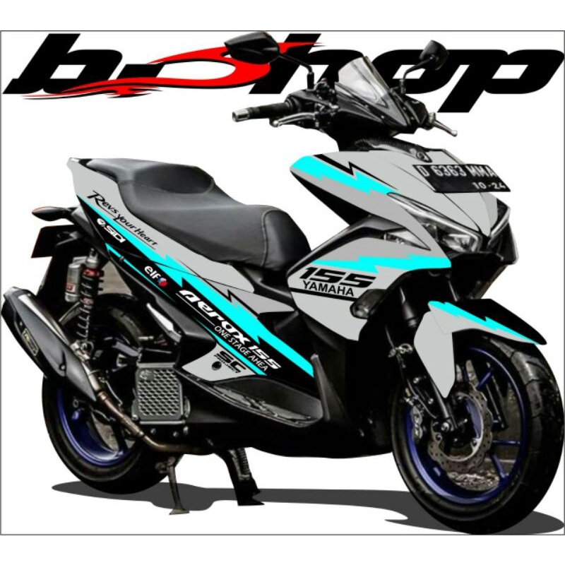 Jual Stiker Decal Aerox 155 Sticker Striping Aerox Variasi Full Body ...
