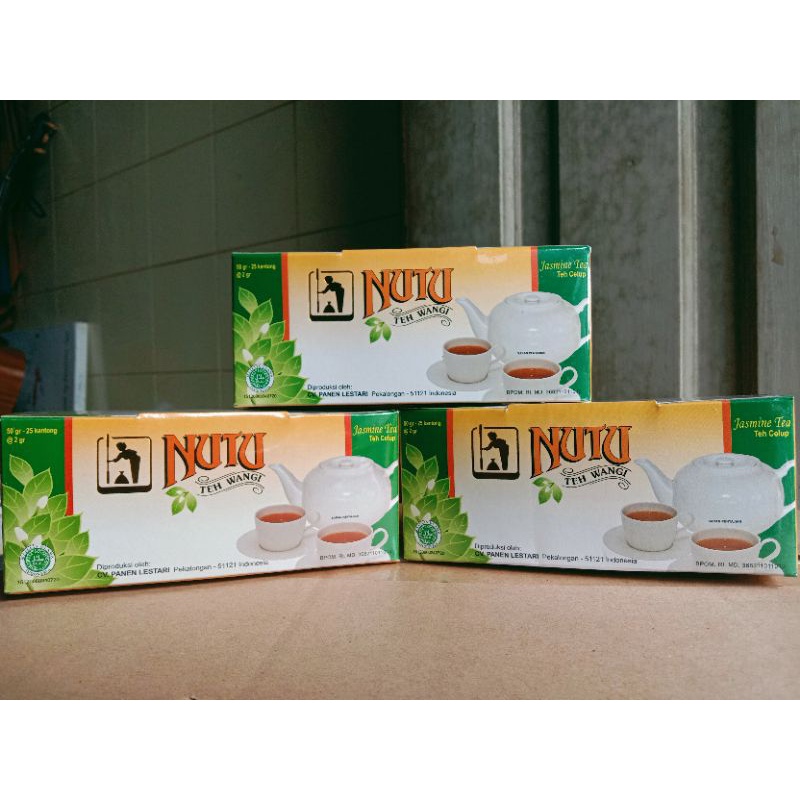 Jual Teh Nutu Celup Melati /Jasmine 1Dus (isi 25 kantong) | Shopee ...