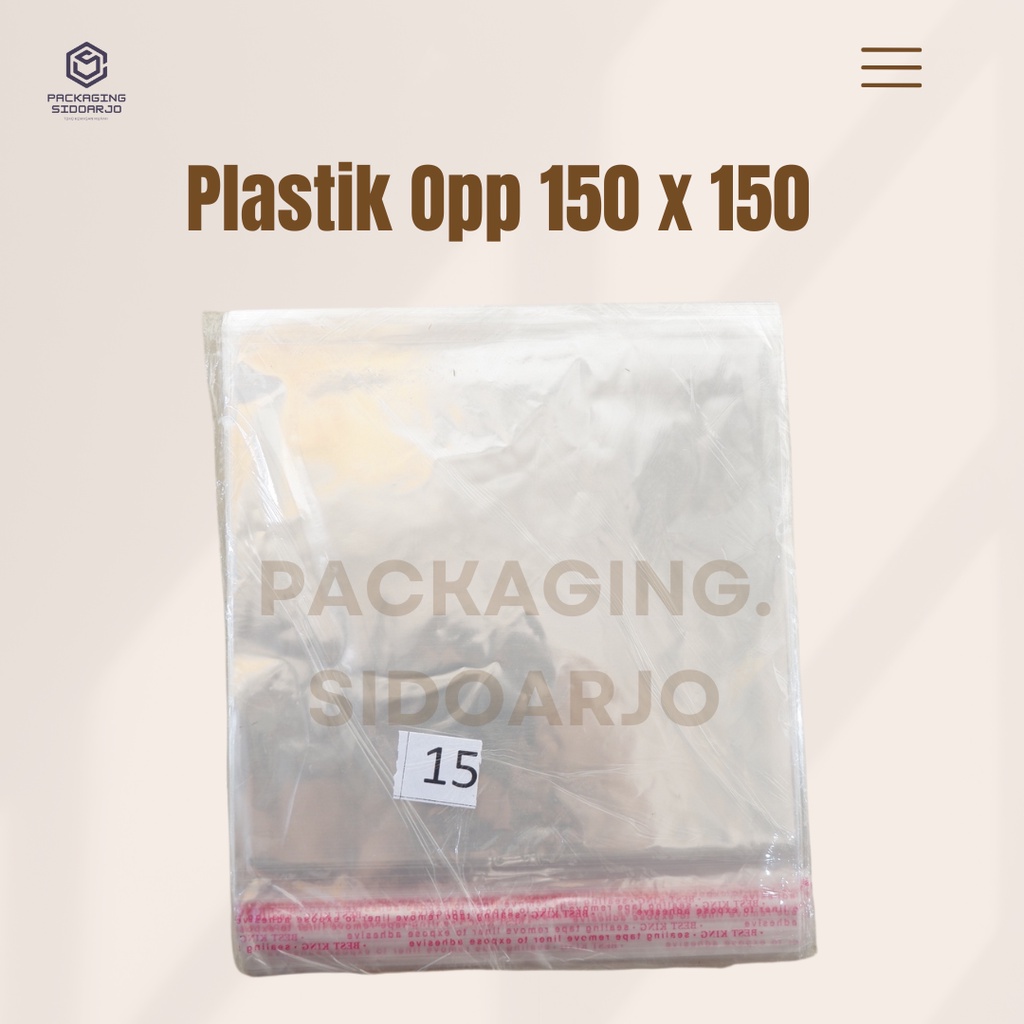 Jual Plastik Opp Uk 150x150/Plastik Opp Uk 15/Plastik Opp Uk 150x150 ...