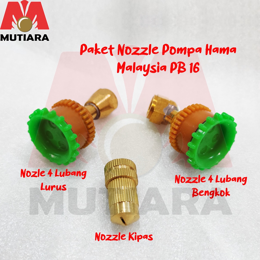 Jual Paket Nozzle Pompa hama sprayer Malaysia PB 16 3 jenis | Shopee Indonesia