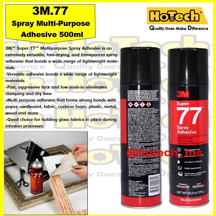 Jual 3M Super 77 Multi Purpose Spray Adhesive 500ml | Perekat / Lem ...