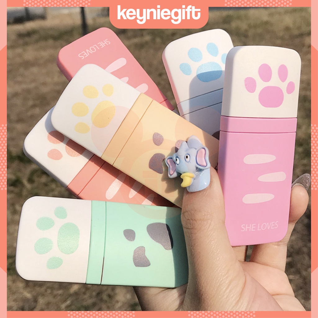 Jual She Loves Macaroon Cat's Paw Lip Gloss Cute Lipstik Lucu Unik ...