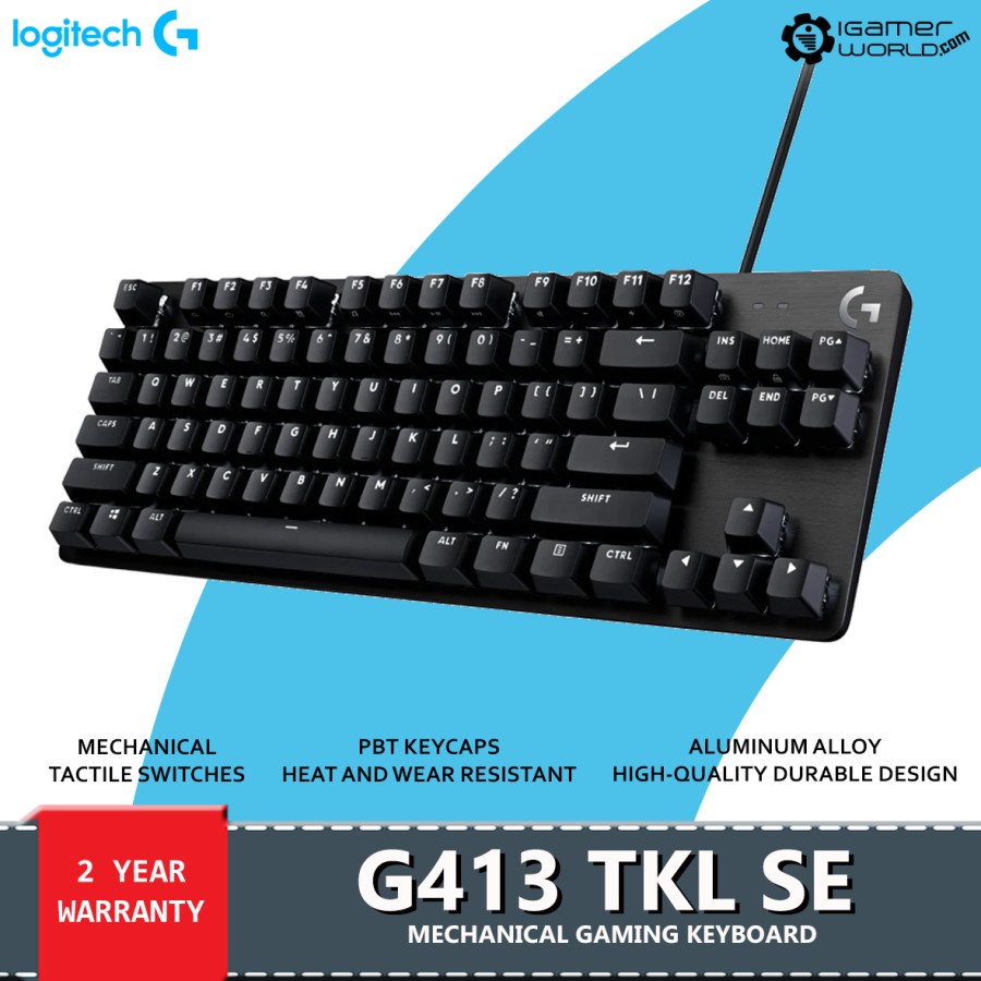 Jual Logitech G413 TKL SE Mechanical Gaming Keyboard - PBT/Tactile/Alu | Shopee Indonesia