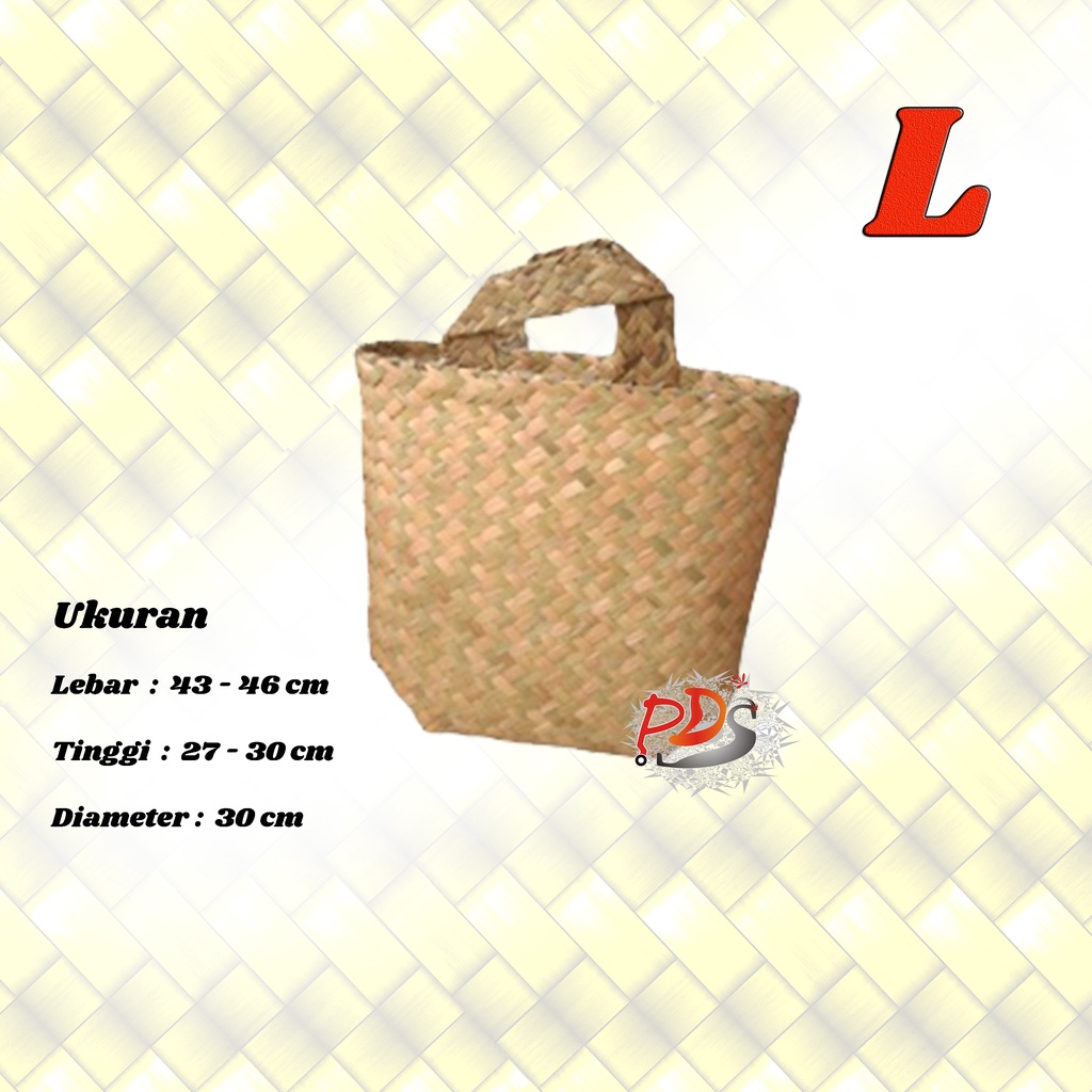 Jual COVER POT ANYAMAN PURUN / HAMPERS / TAS PURUN / BAKUL PURUN / TAS ...