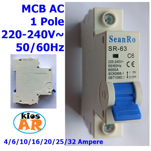 Jual Circuit Breaker MCB AC 1P 1Pole 50/60Hz 220-240V | Shopee Indonesia