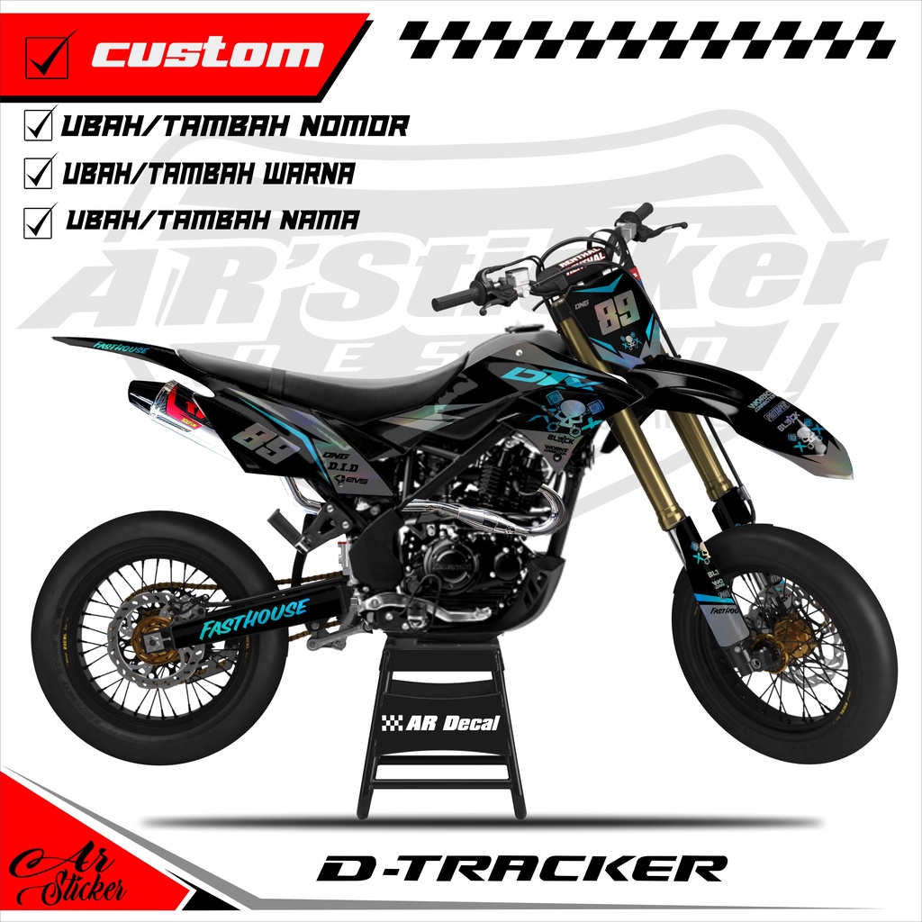 Jual Decal D-tracker Hologram Pelangi, Chrome - Decal Stiker Full body ...