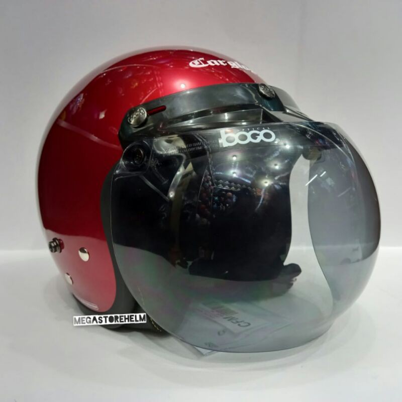 Jual Helm Cargloss CFM Deep Red Met (Merah Marun Glossy) | Shopee Indonesia