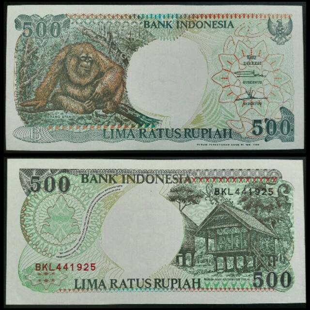 Jual Uang kertas kuno 500 rupiah orangutan | Shopee Indonesia