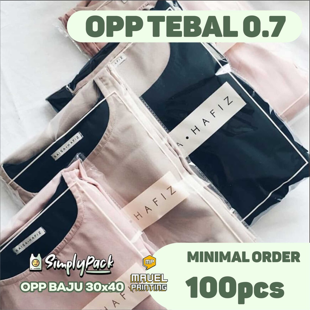 Jual PLASTIK SABLON CUSTOM DESIGN OPP TEBAL 0.7 DOUBLE SEAL UK 30X40 ...