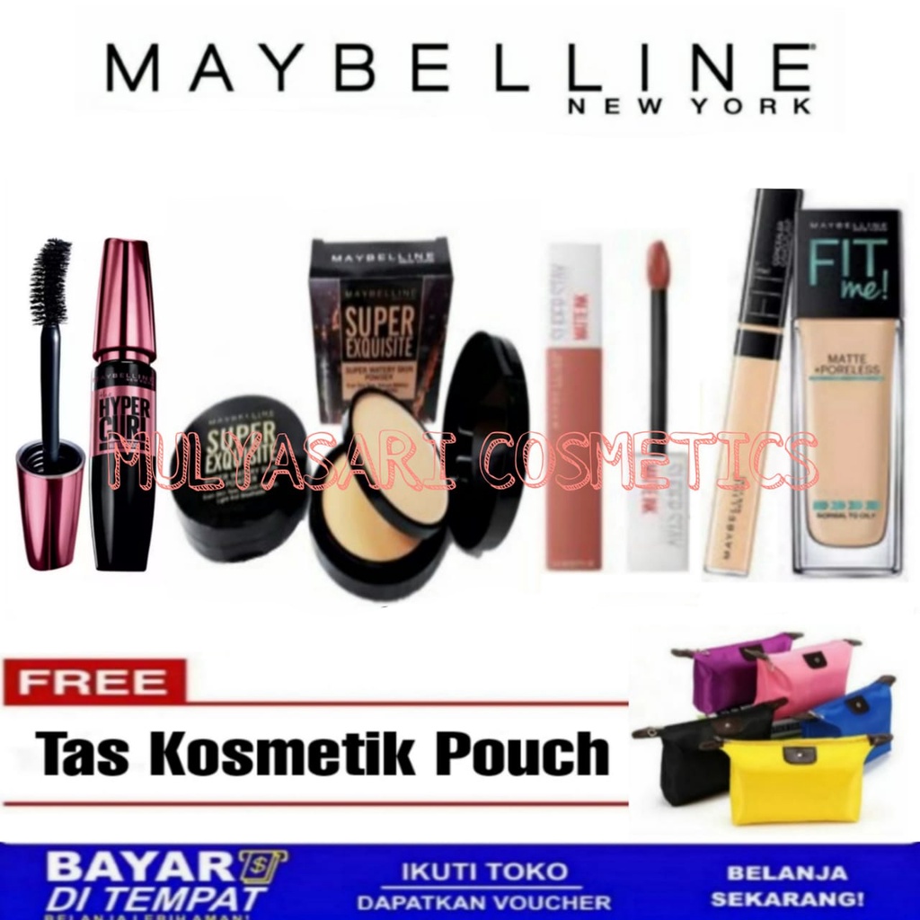 Jual Paket Makeup Fit Me 5 in 1 [ Vivid ] | Shopee Indonesia