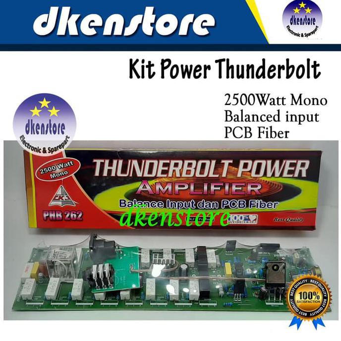 Jual Kit Power Thunderbolt 2500W Mono Pcb Fiber + Input Balance Driver ...