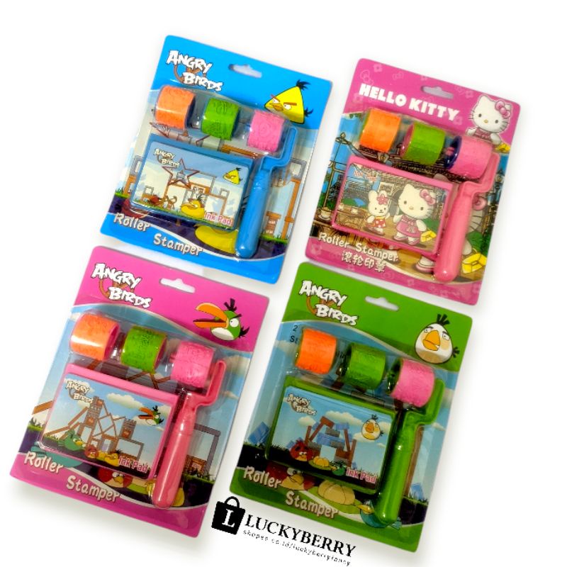 Jual Cap stempel Roll Hello kitty dan Angry Bird | Shopee Indonesia