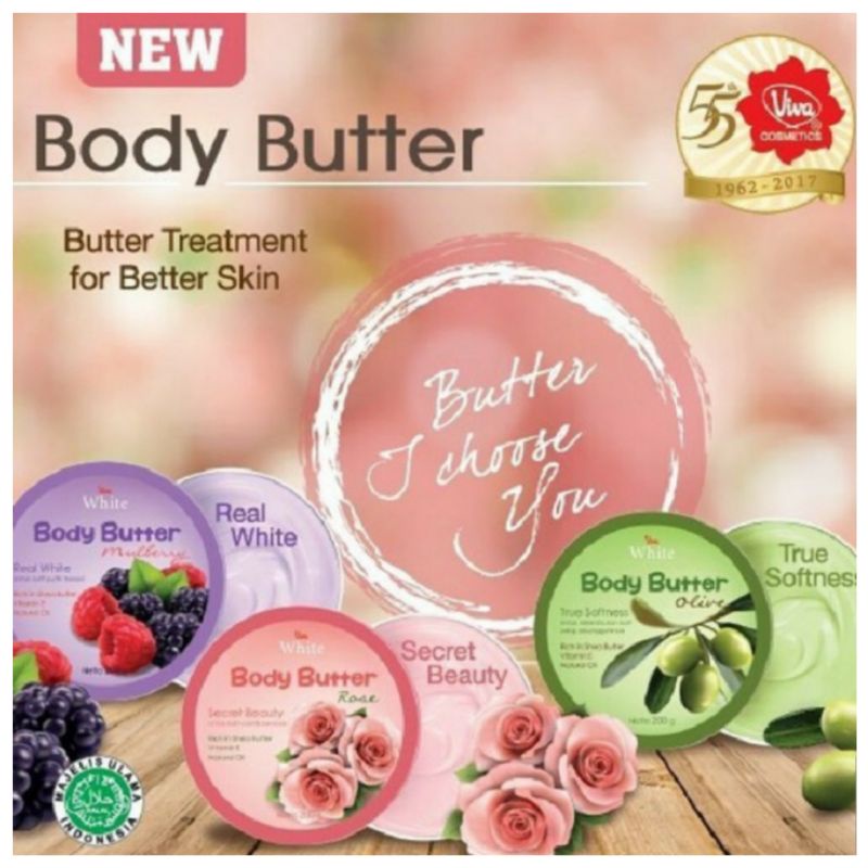 Jual VIVA WHITE BODY BUTTER 200 GR | Shopee Indonesia