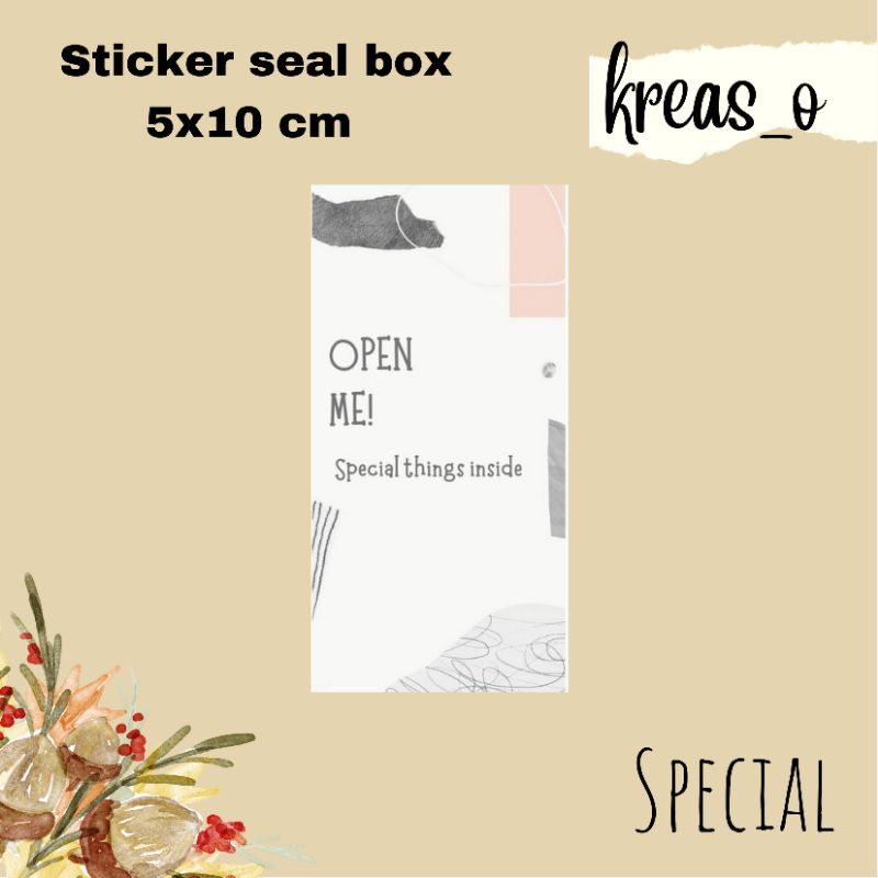 Jual STICKER SEAL BOX/STICKER OPEN ME/STICKER SEGEL BOX/SEAL BOX IDUL ...