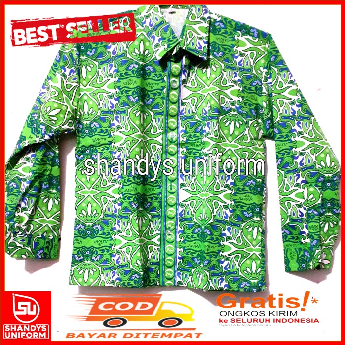 Jual BAJU BATIK AL AZHAR LENGAN PANJANG SIZE 9-10 - SHANDYS UNIFORM ...