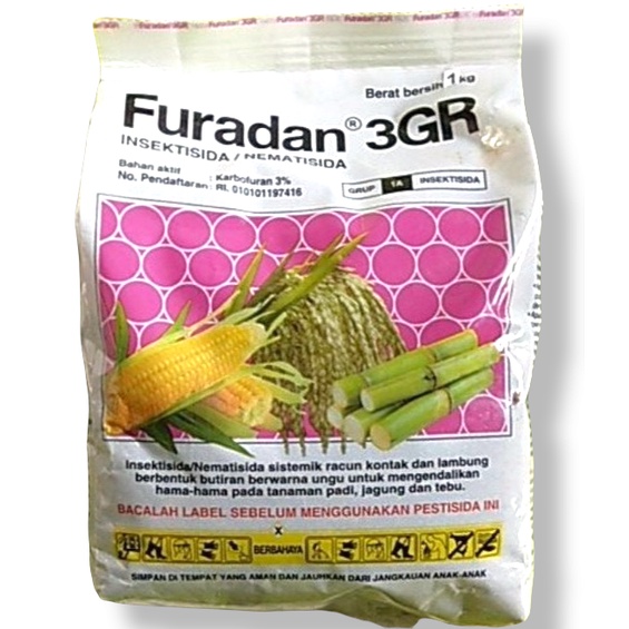 Jual Furadan 3GR Insektisida Nematisida Pengendali Hama Tanaman Dalam ...