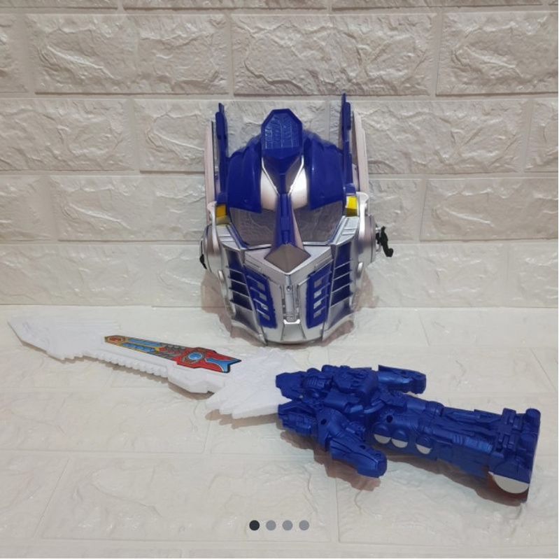 Jual Mainan Pedang Topeng Transformer Optimus Prime - Set Pedang Topeng ...