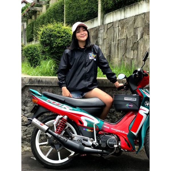 Jual Jaket Racing Parasut 2 stroke Gank/Jaket full printing/Racing One | Shopee Indonesia