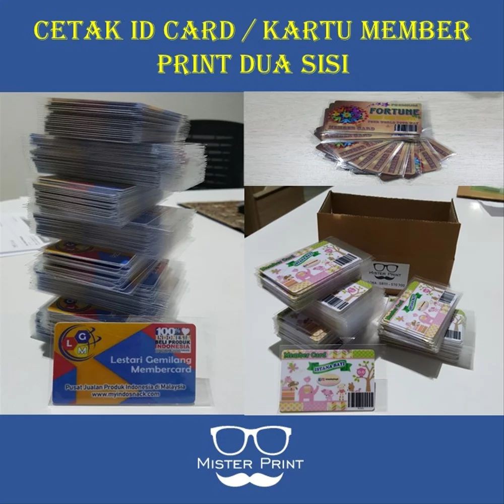 Jual Termurah Cetak ID Card Kartu Member dan lain lain Terlaris | Shopee Indonesia