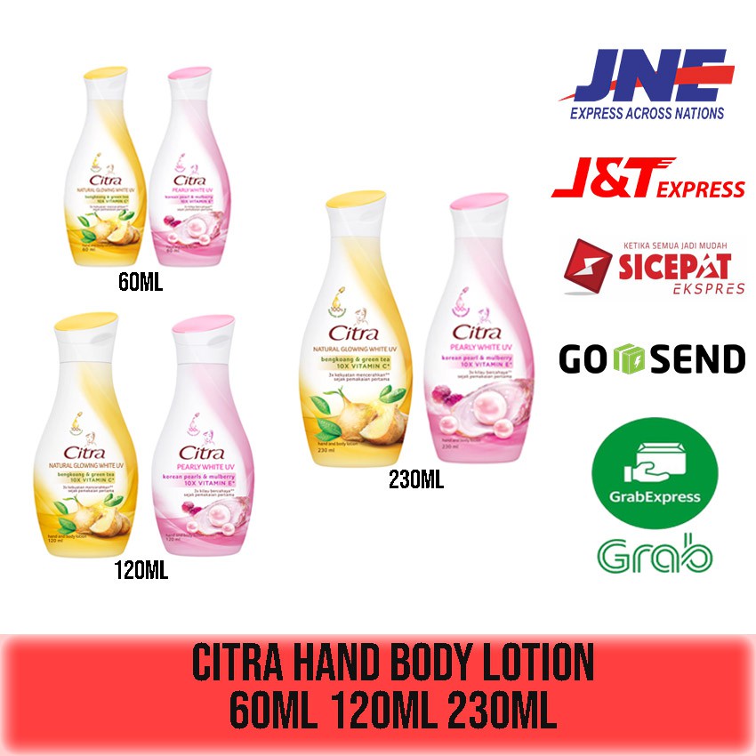 Jual CITRA HAND BODY LOTION 60ml 110ml 210ml | Shopee Indonesia