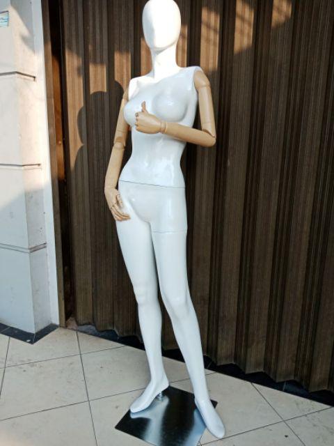 Jual Manekin Full Body Wanita / Manekin Tangan Kayu ( TANGAN BISA ...