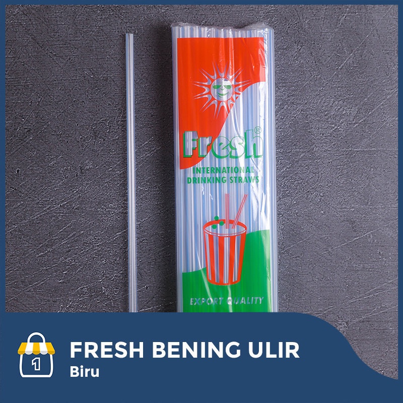 Jual FRESH - Sedotan Lurus Bening Ulir Warna | Shopee Indonesia