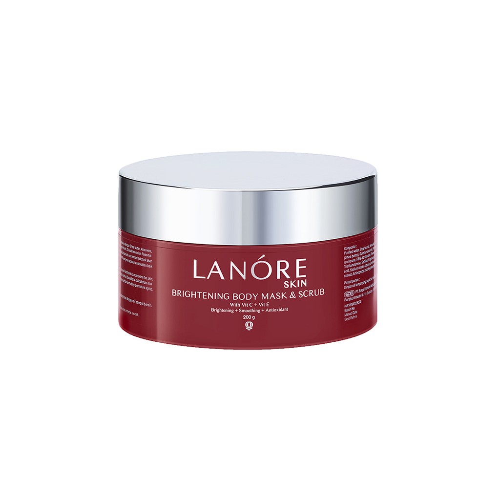 Jual Lanore Skin Body Brightening Mask & Scrub | Shopee Indonesia