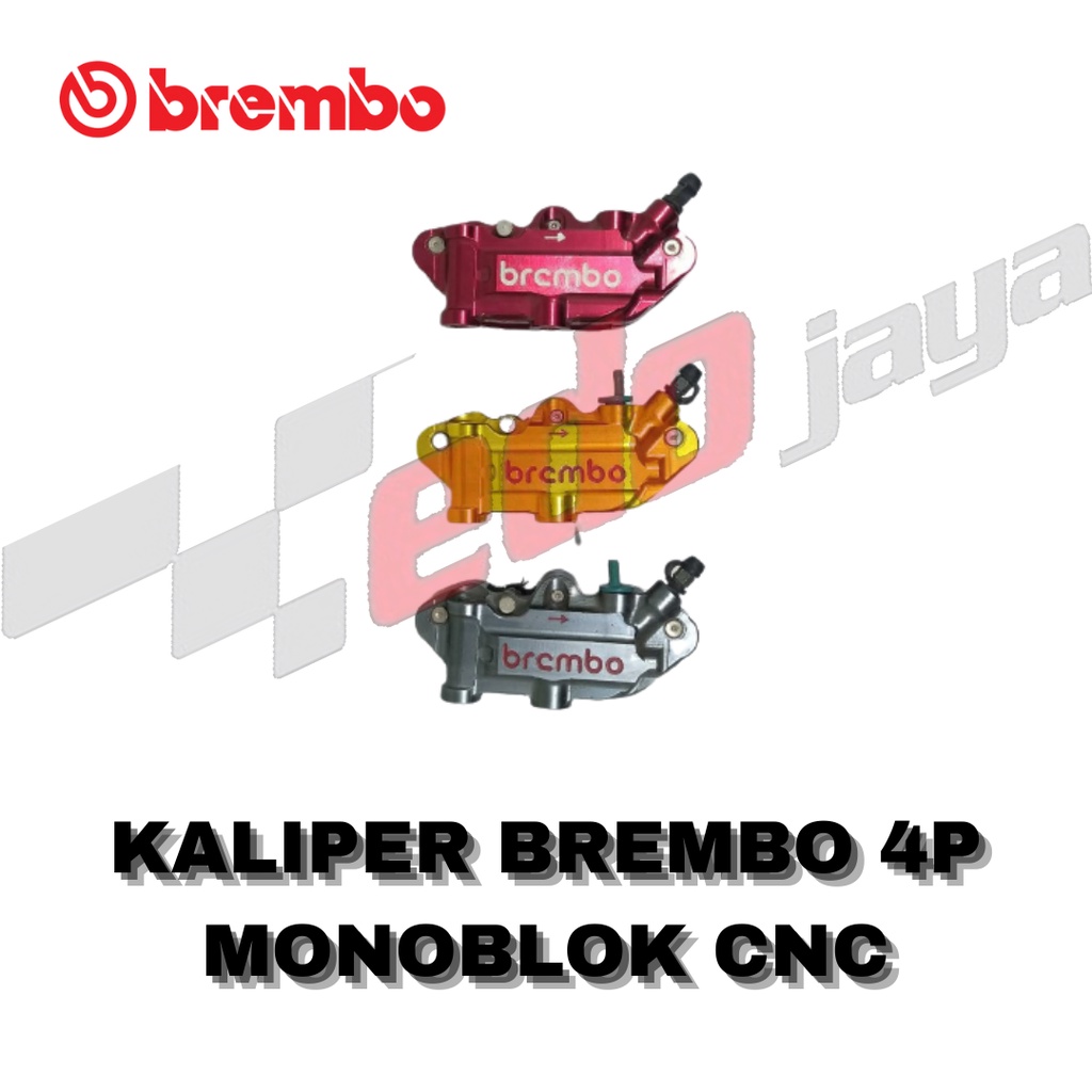 Jual Kaliper Brembo Caliper Brembo 4 Piston Monoblok CNC All Varian Warna | Shopee Indonesia