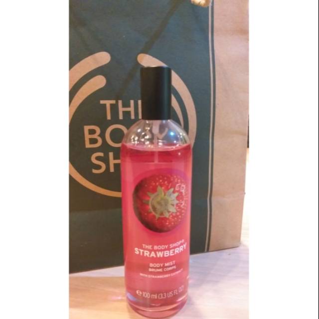 Jual The Body Shop Strawberry Body Mist 100ml ORIGINAL | Shopee Indonesia