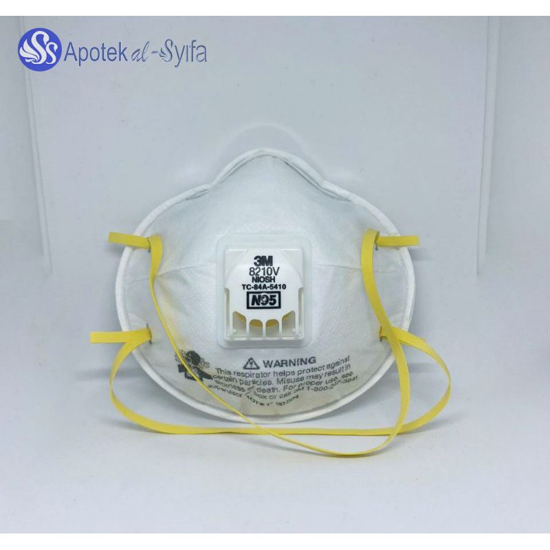 Jual 3M Masker N95 - 8210v Particulate Respirator 1pcs (satuan ...