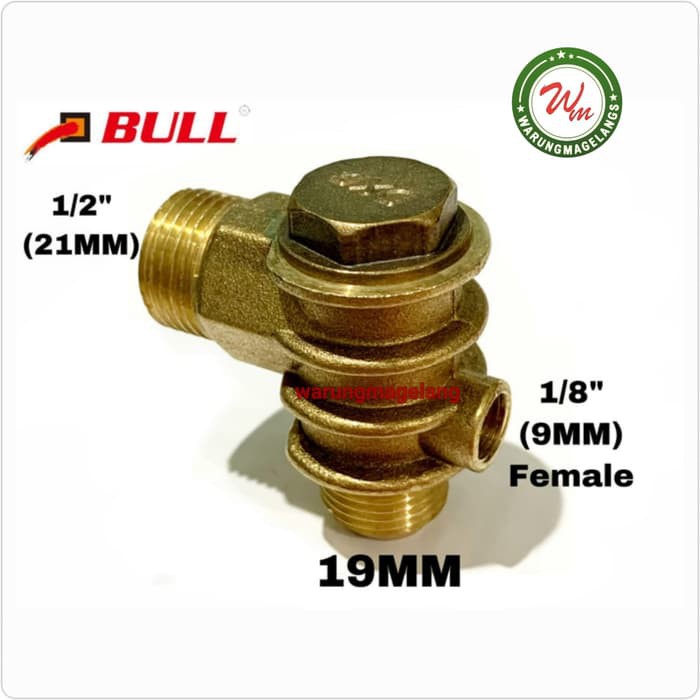 Jual Check Valve Compressor 1hp Full Brass Non Return Full Kuningan 1 ...