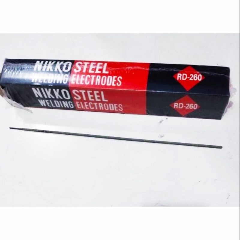 Jual KAWAT LAS Listrik NIKKO RD260 2.0MM X 300 Mm Dan RD 260 2.6 mm x 350 mm Harga per 1/2 kg ...