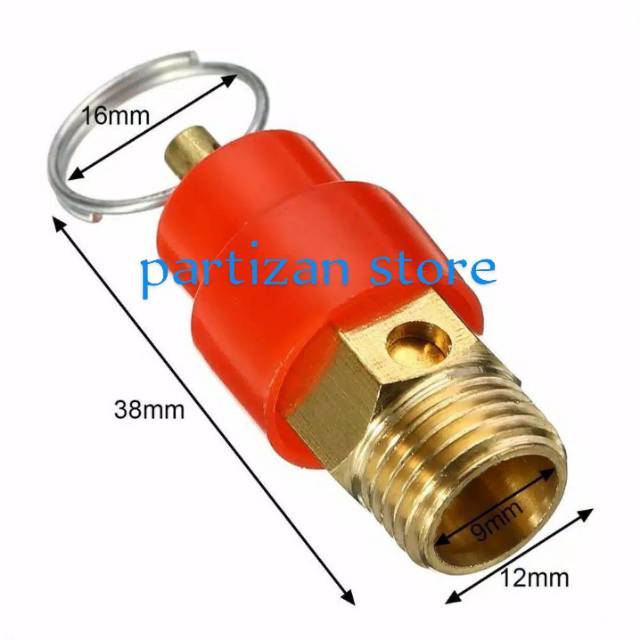 Jual ST SAFETY VALVE 1-4inch BSP 80-150PSi PRV Air Compressor Safety ...