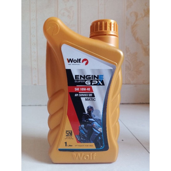 Jual Oli Motor Wolf Engine Super GPX MATIC 800ml | Shopee Indonesia