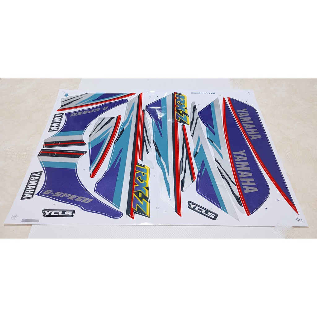 Jual STIKER BODI RXZ LAMA. STRIPING BODY YAMAHA RXZ MILE WARNA HIJAU ...